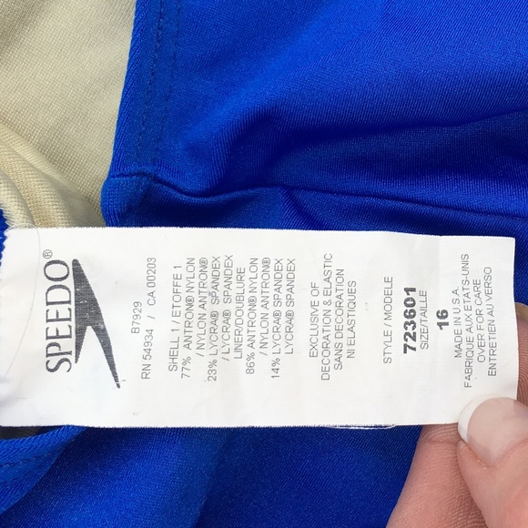 Speedo | Swim | Speedo Royal Blue Racerback One Piece Swimsuit | Poshmark